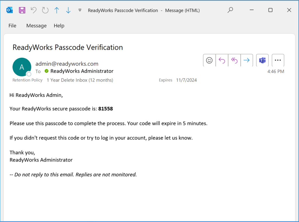 Login – ReadyWorks User Guide