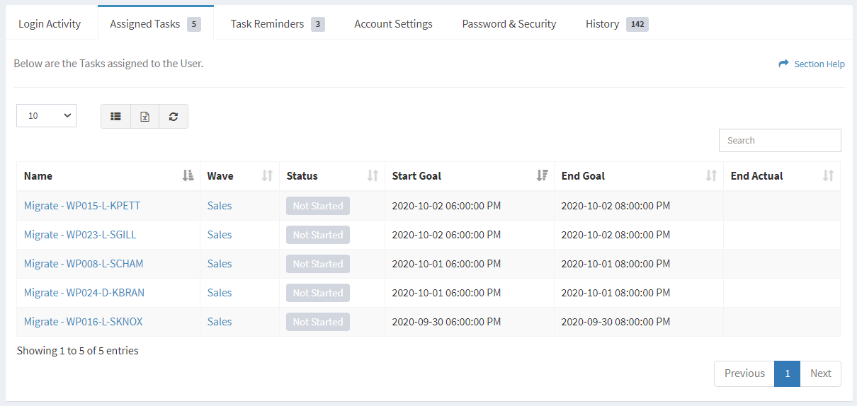 Assigned Tasks – ReadyWorks User Guide