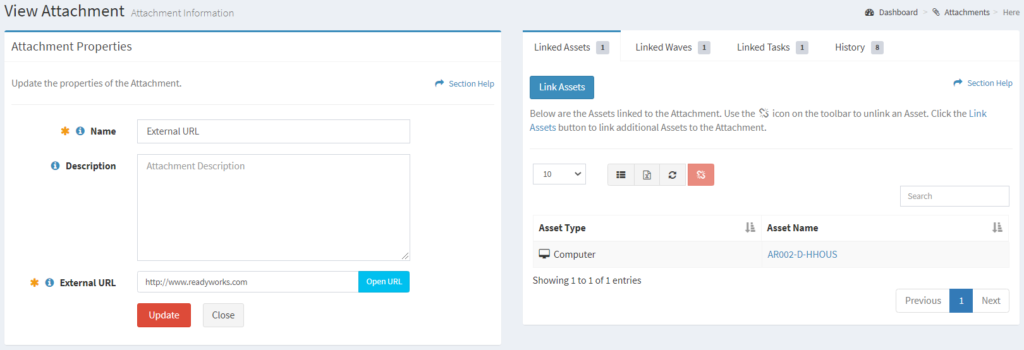 View Attachment – ReadyWorks User Guide