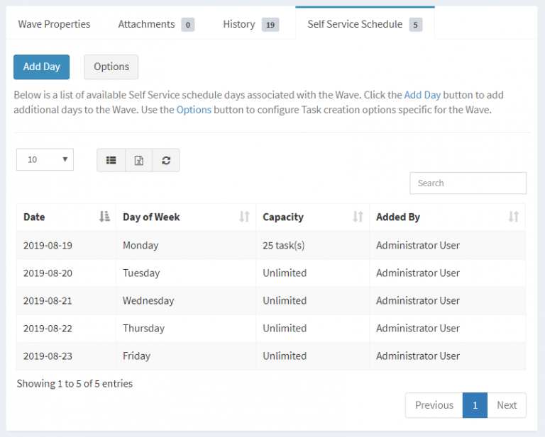 Self Service Schedule – ReadyWorks User Guide