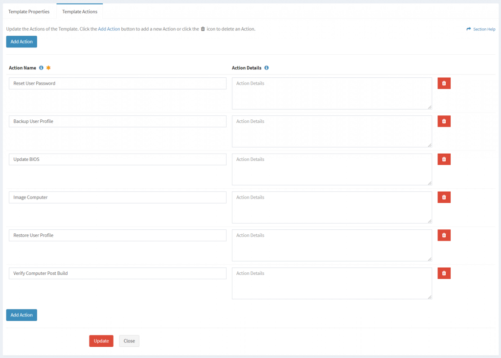 View Action Template – ReadyWorks User Guide