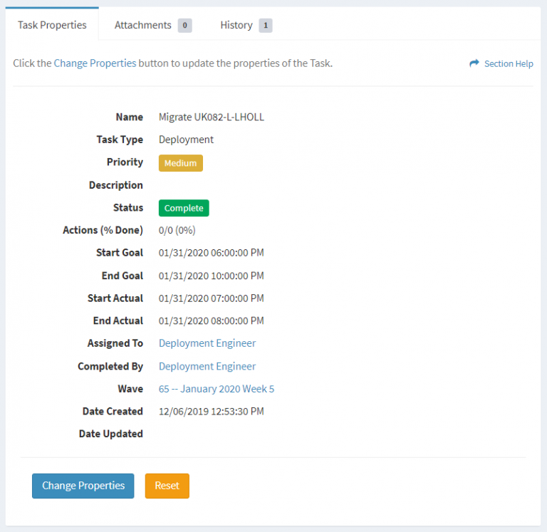 Task Properties – ReadyWorks User Guide