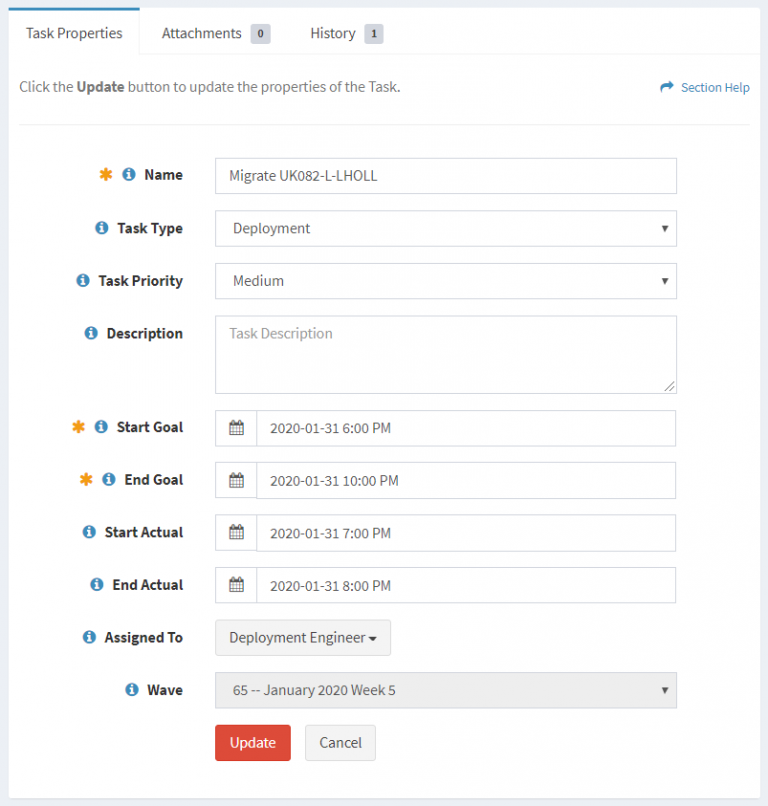 Task Properties – ReadyWorks User Guide
