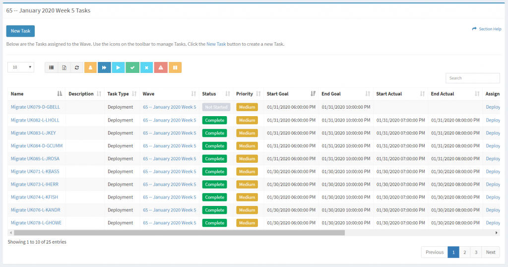 Wave Tasks – ReadyWorks User Guide