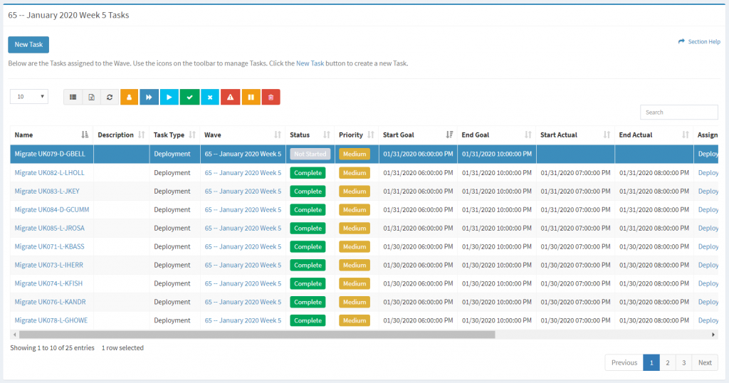 Wave Tasks – ReadyWorks User Guide