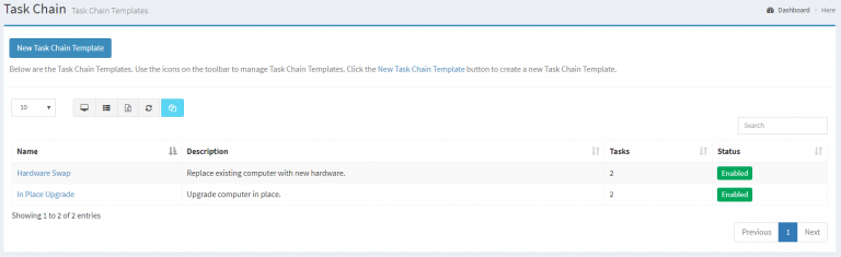 Task Chain Templates – ReadyWorks User Guide