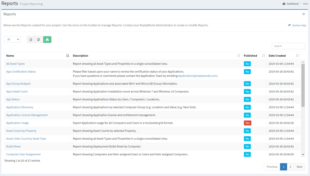 Reports – ReadyWorks User Guide