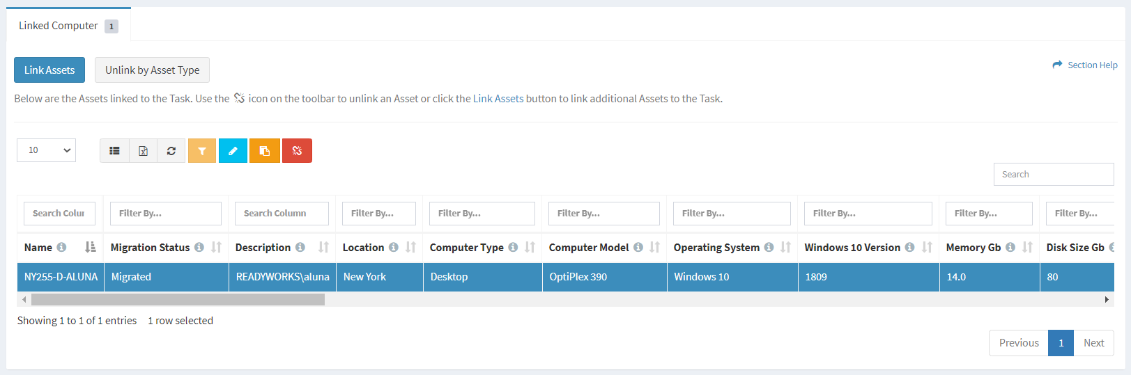 Linked Assets Readyworks User Guide