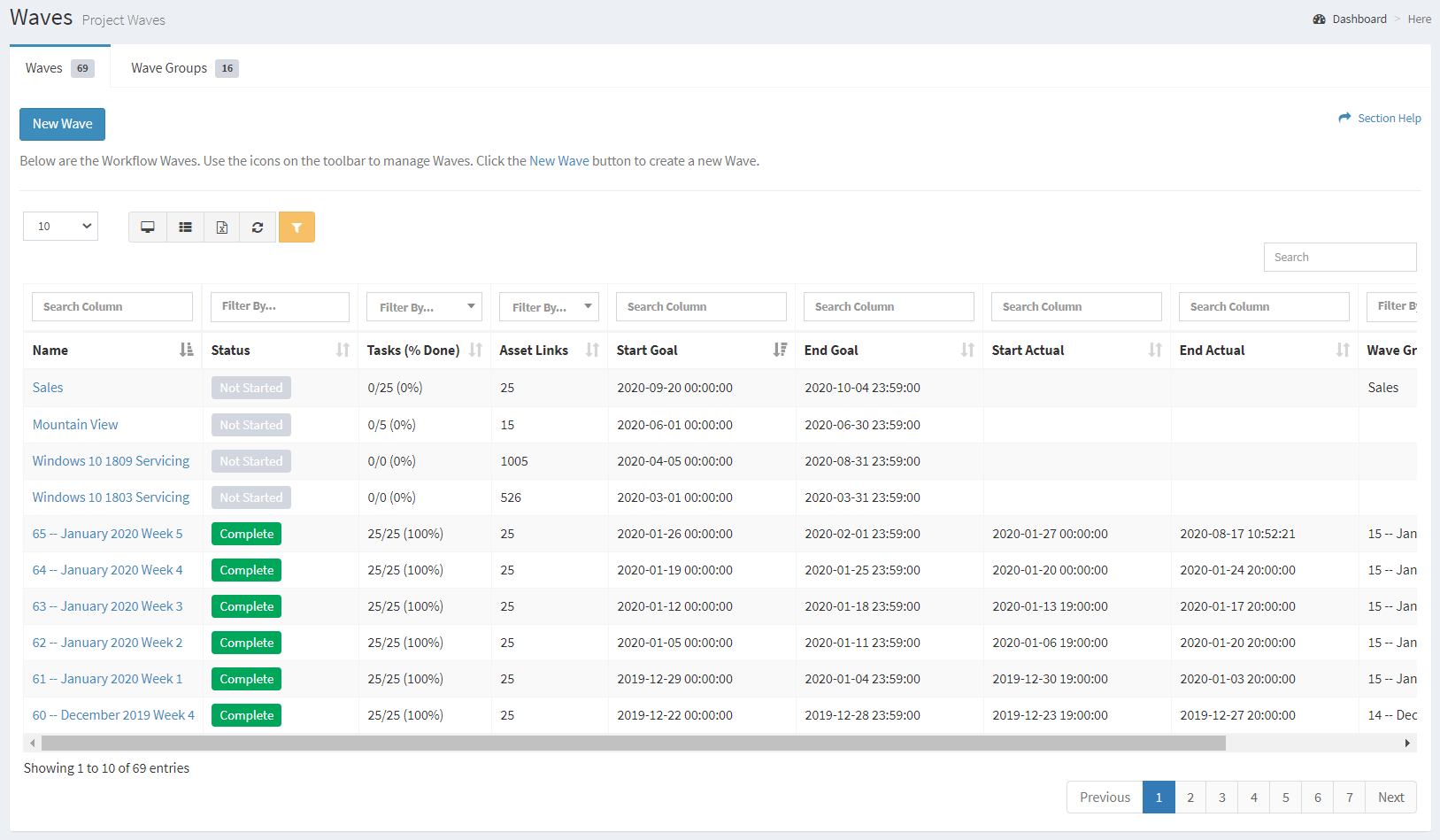 Waves – ReadyWorks User Guide