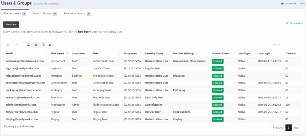 User Accounts – ReadyWorks User Guide