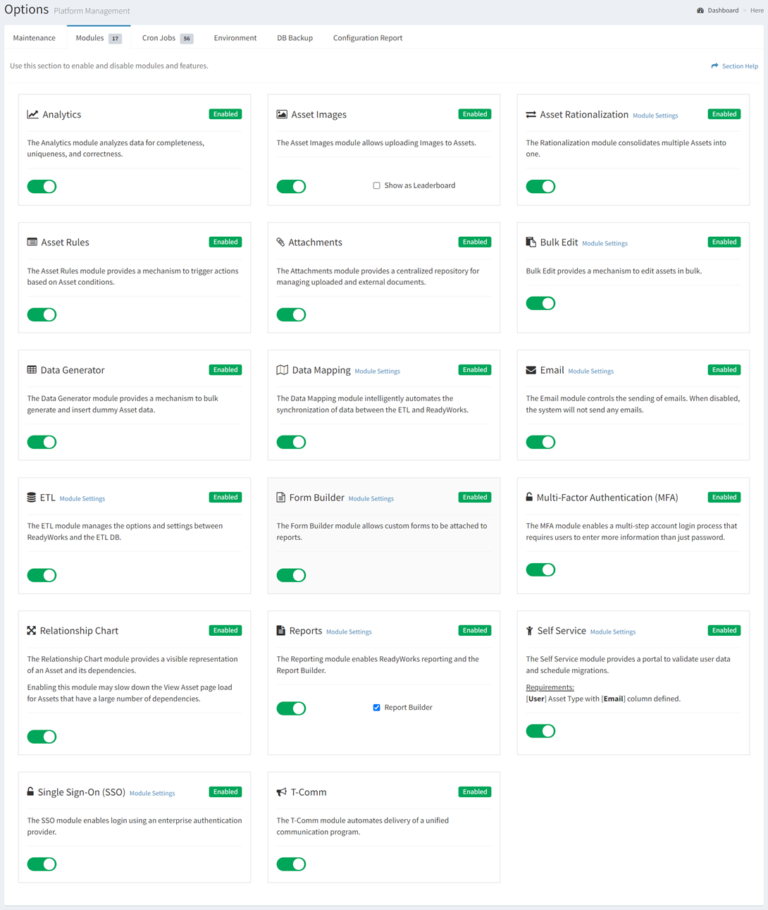 Overview of Modules – ReadyWorks