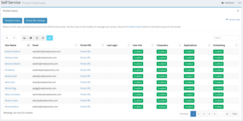 Portal Users – ReadyWorks User Guide