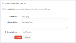 Functional Group Properties – ReadyWorks User Guide