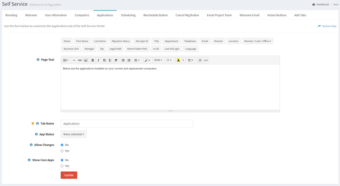 Applications – ReadyWorks User Guide