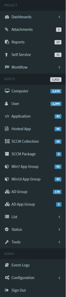 Navigation Menu – ReadyWorks User Guide