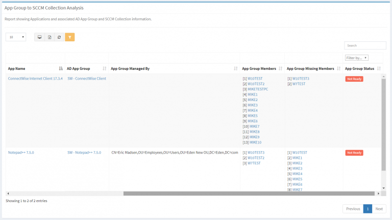 App Group to SCCM Collection Analysis – ReadyWorks User Guide