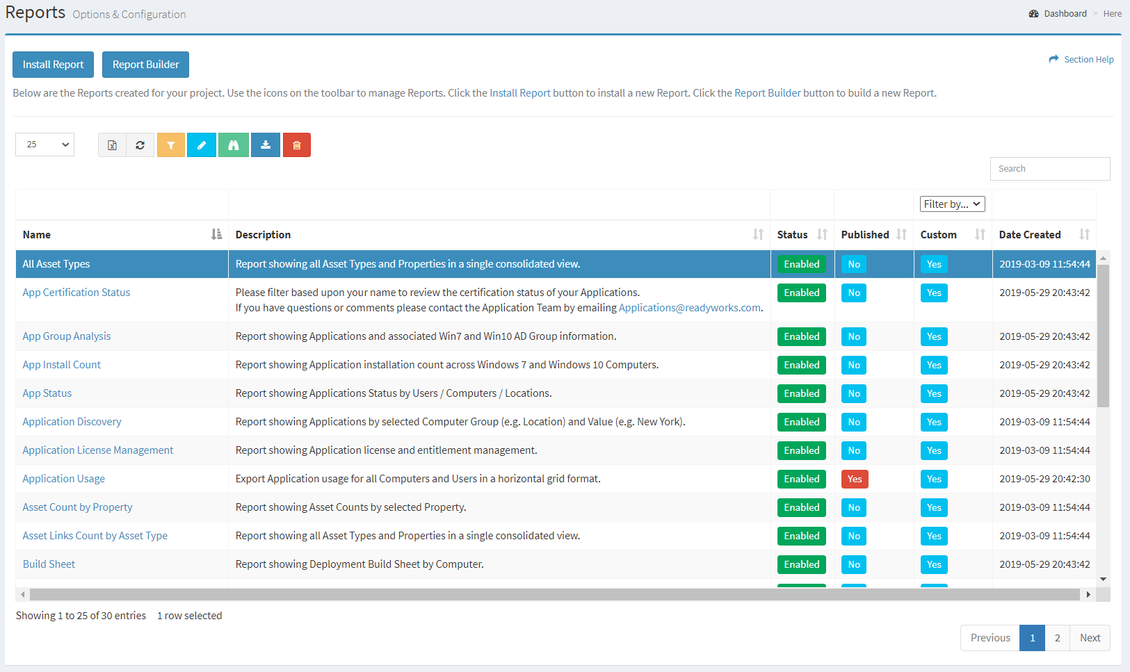 Delete Report Readyworks User Guide
