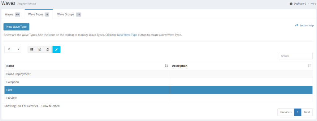 Edit Wave Type – ReadyWorks User Guide