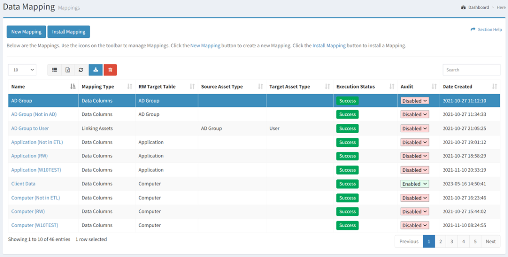 Delete Mapping – ReadyWorks User Guide