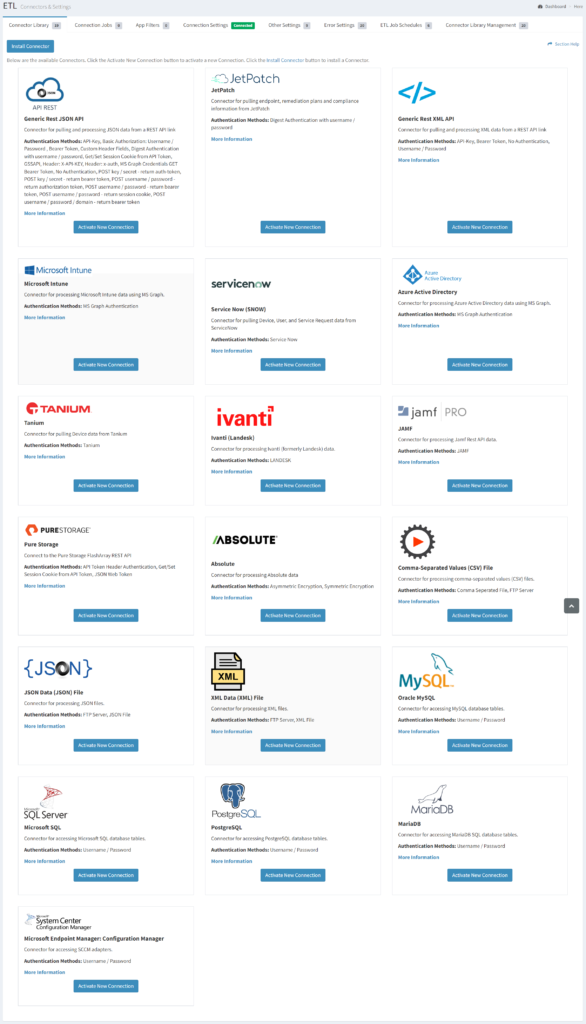 Connector Library – ReadyWorks User Guide