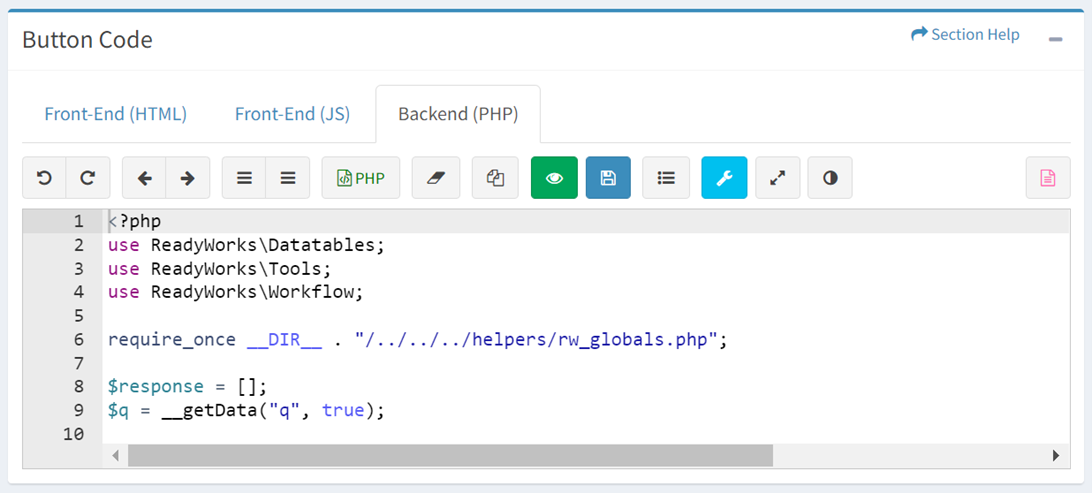 Edit Action Button Readyworks User Guide