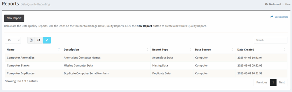 Data Quality Reports – ReadyWorks User Guide