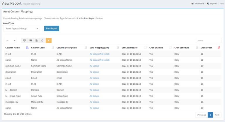 Asset Column Mappings – ReadyWorks User Guide