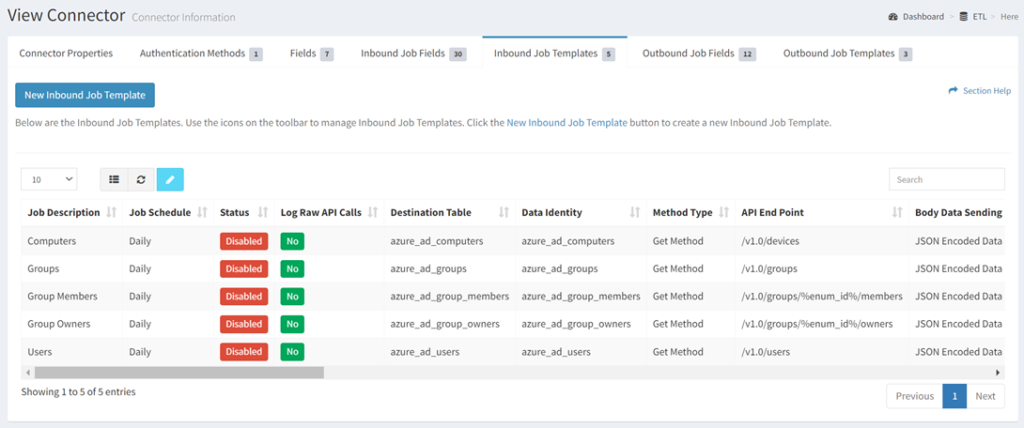 Inbound Job Templates – ReadyWorks User Guide